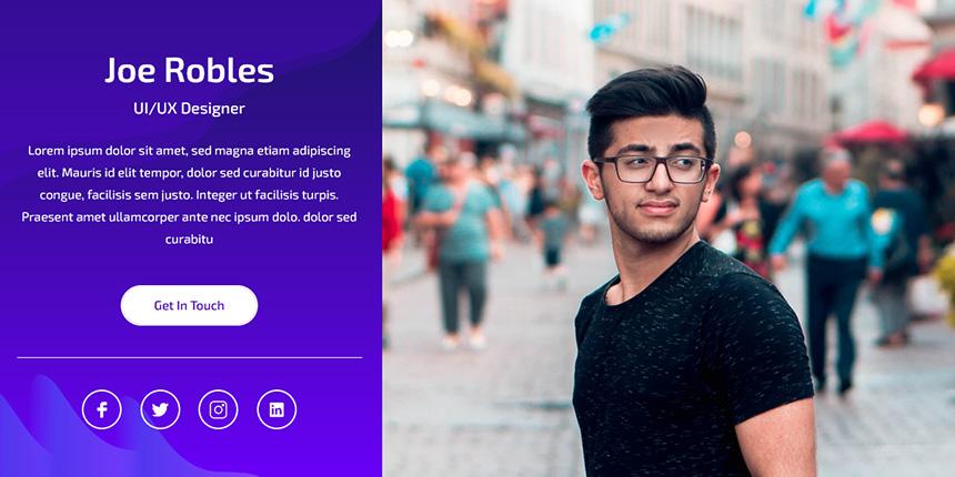 Free CV Website Templates | UIdeck