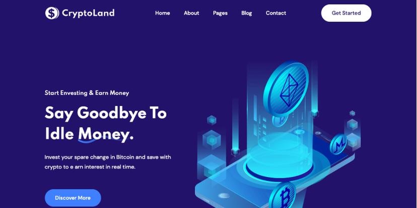 Crypto Website Templates | UIdeck