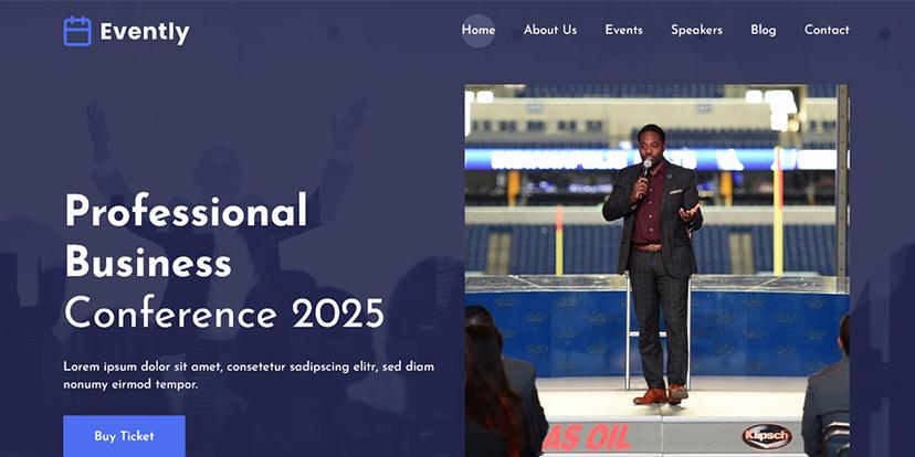 Free Event Website Templates | UIdeck