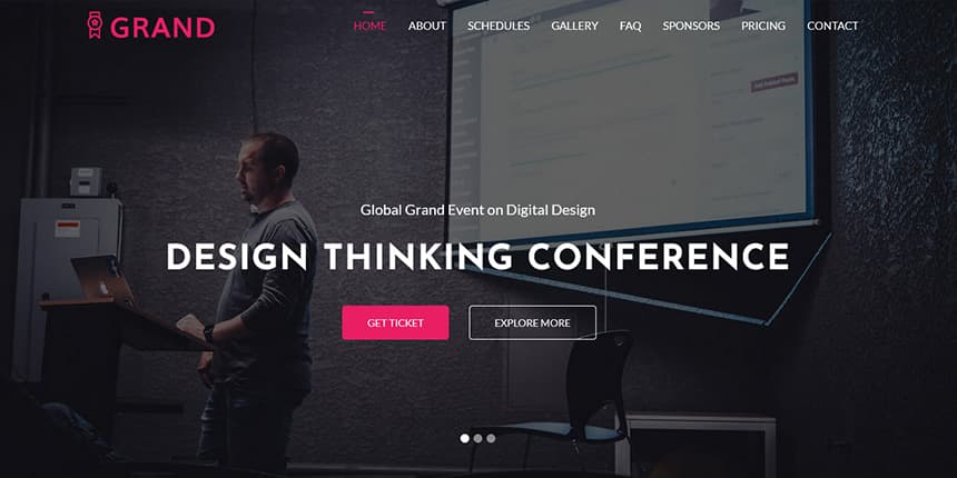 Free Conference Website Templates | UIdeck
