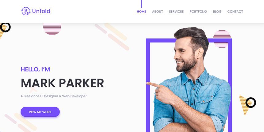 Free CV Website Templates | UIdeck